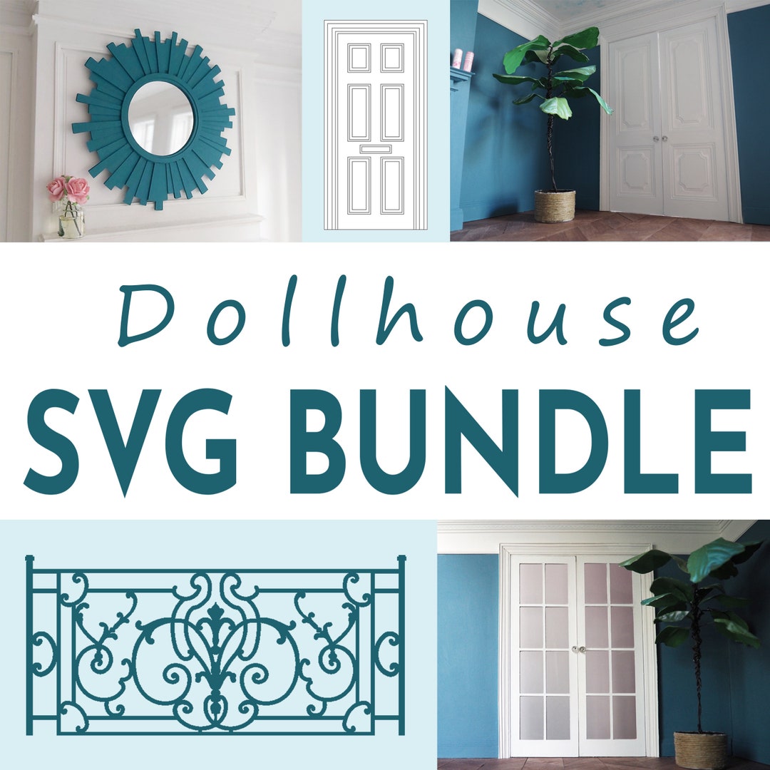 Dollhouse SVG Bundle | Miniature House SVG Files for Cricut | Printable ...