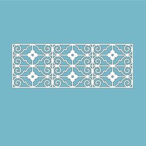 SVG Dollhouse Decorative Railing 1:12 Scale. Dollhouse Half Round ...