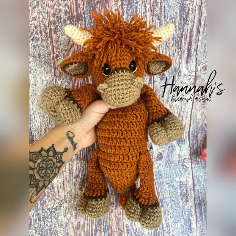 Highland Cuddle Cow Crochet PDF PATTERN ONLY Digital Item - Etsy Canada