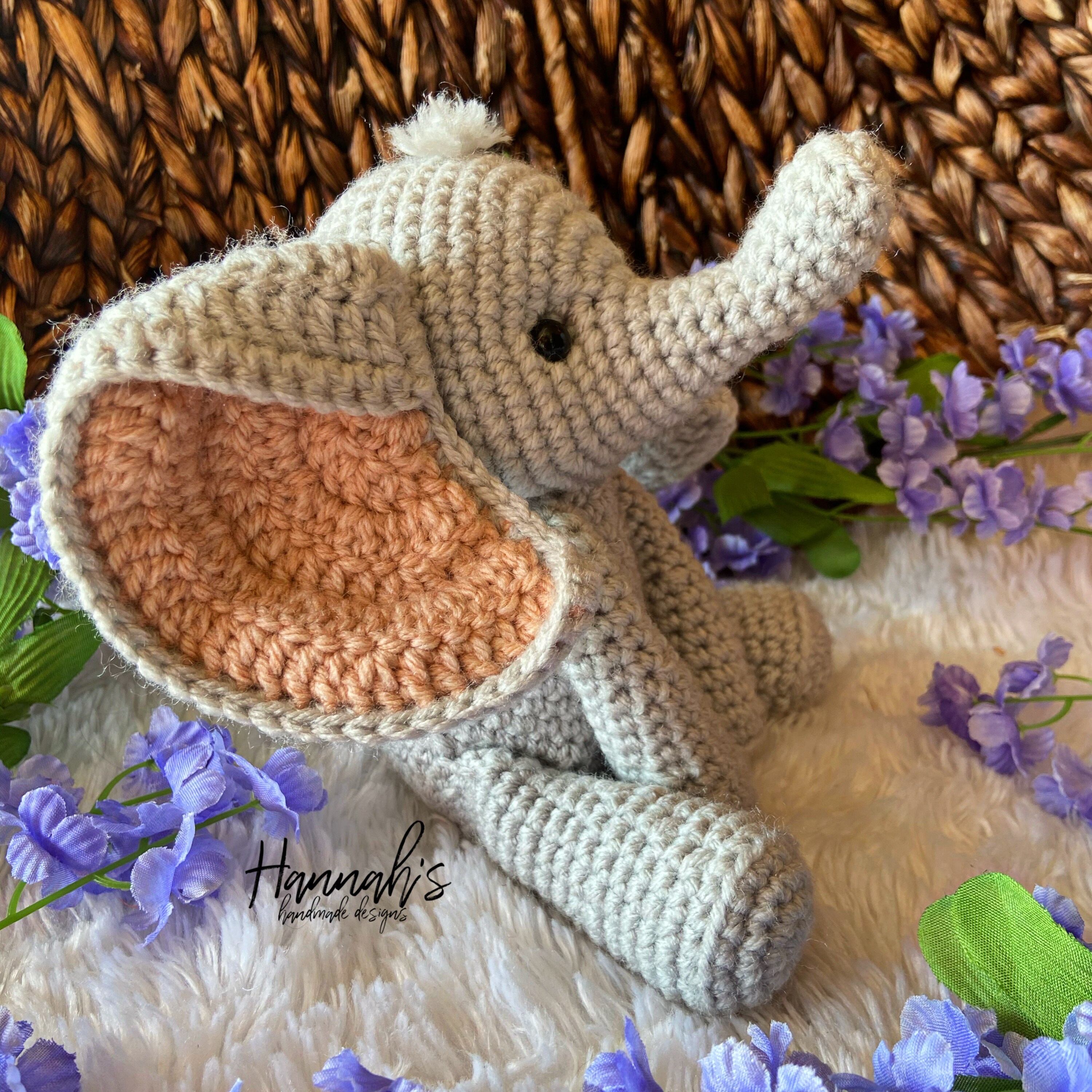 Elmer the Baby Elephant Crochet Pattern PDF Digital File ONLY - Etsy