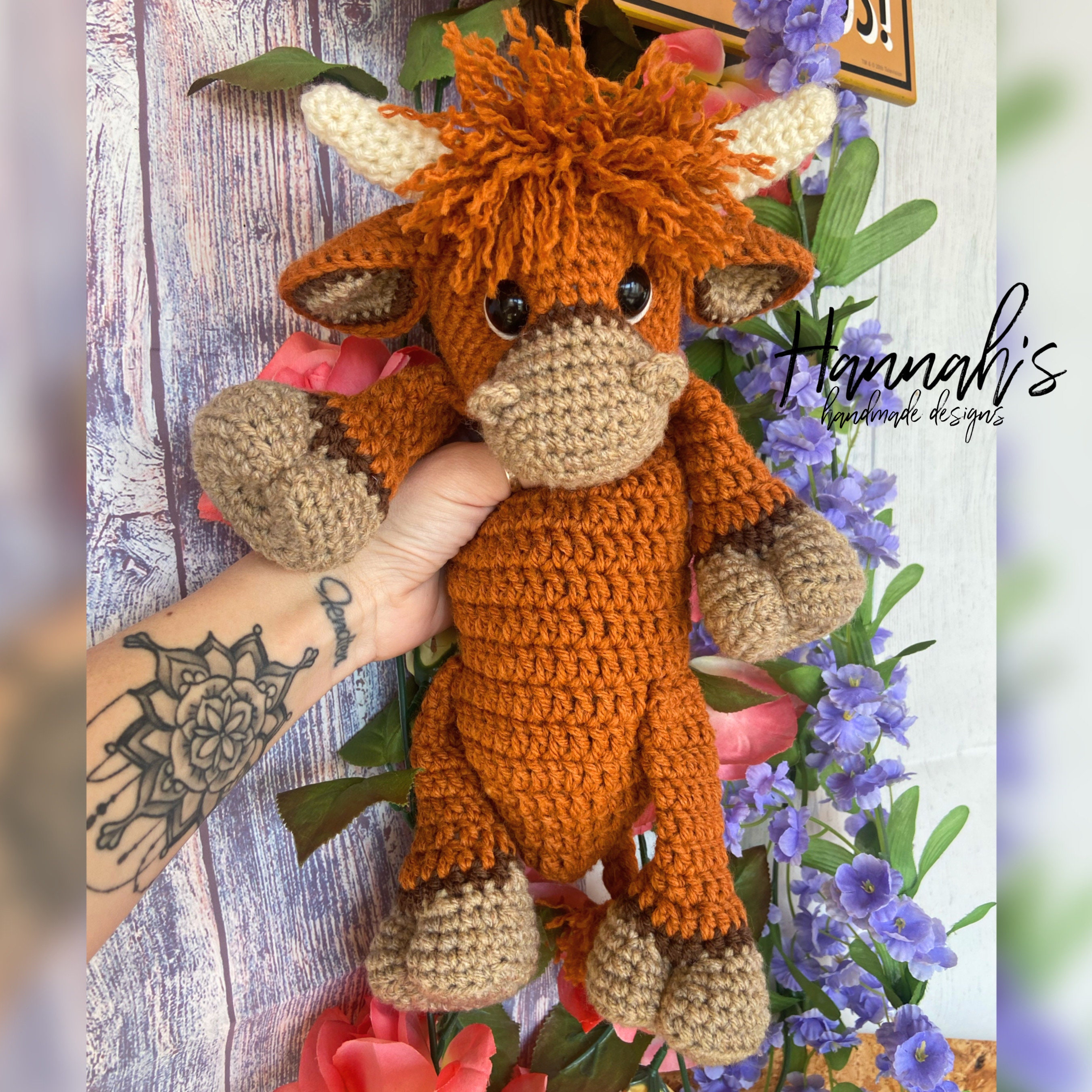 Highland Cuddle Cow Crochet PDF PATTERN ONLY; Digital Item - Etsy