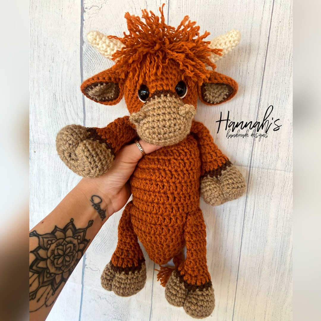 Highland Cuddle Cow Crochet PDF PATTERN ONLY; Digital Item - Etsy