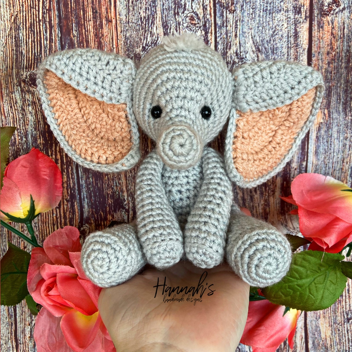 Elmer the Baby Elephant Crochet Pattern PDF Digital File ONLY - Etsy