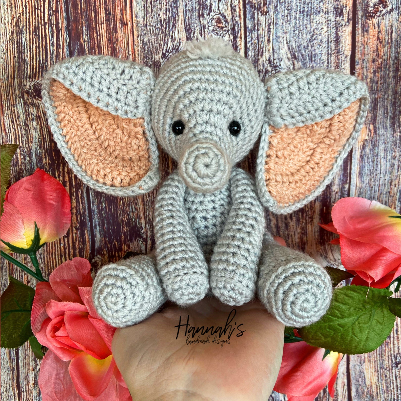 Elmer the Baby Elephant Crochet Pattern PDF Digital File ONLY - Etsy