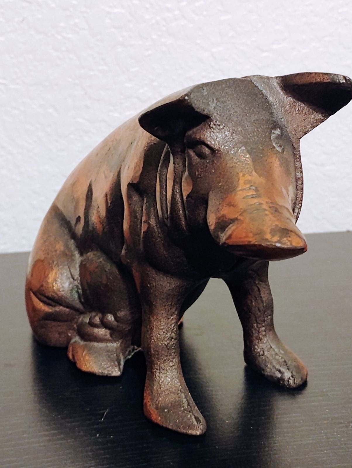 1950s Cast Iron Pig Bank - Etsy