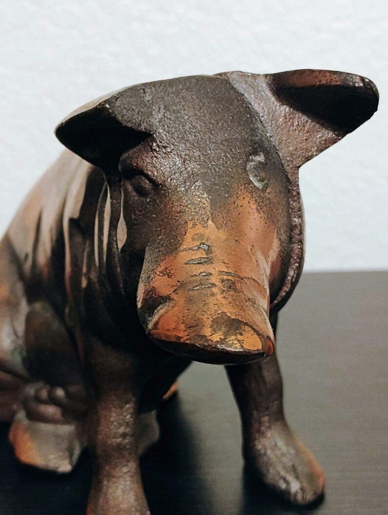 1950s Cast Iron Pig Bank - Etsy