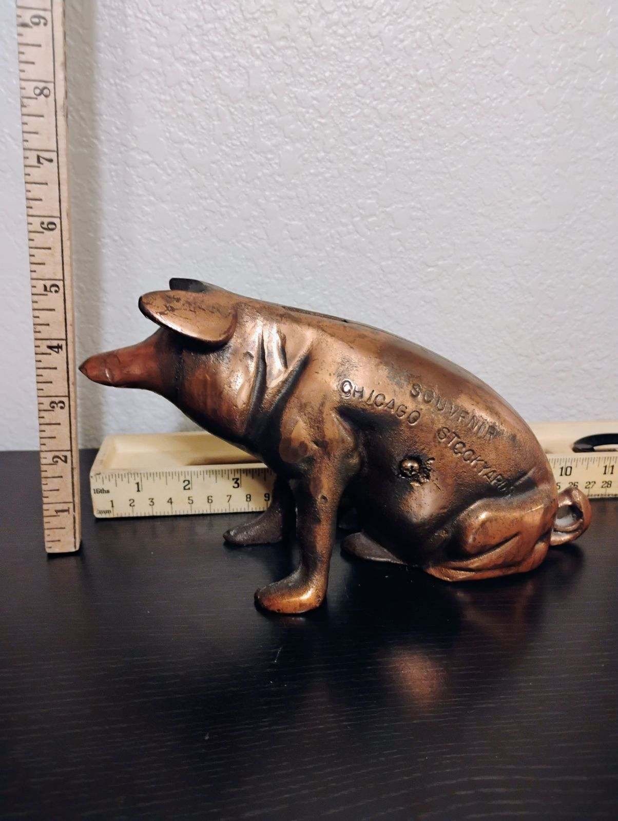 1950s Cast Iron Pig Bank - Etsy
