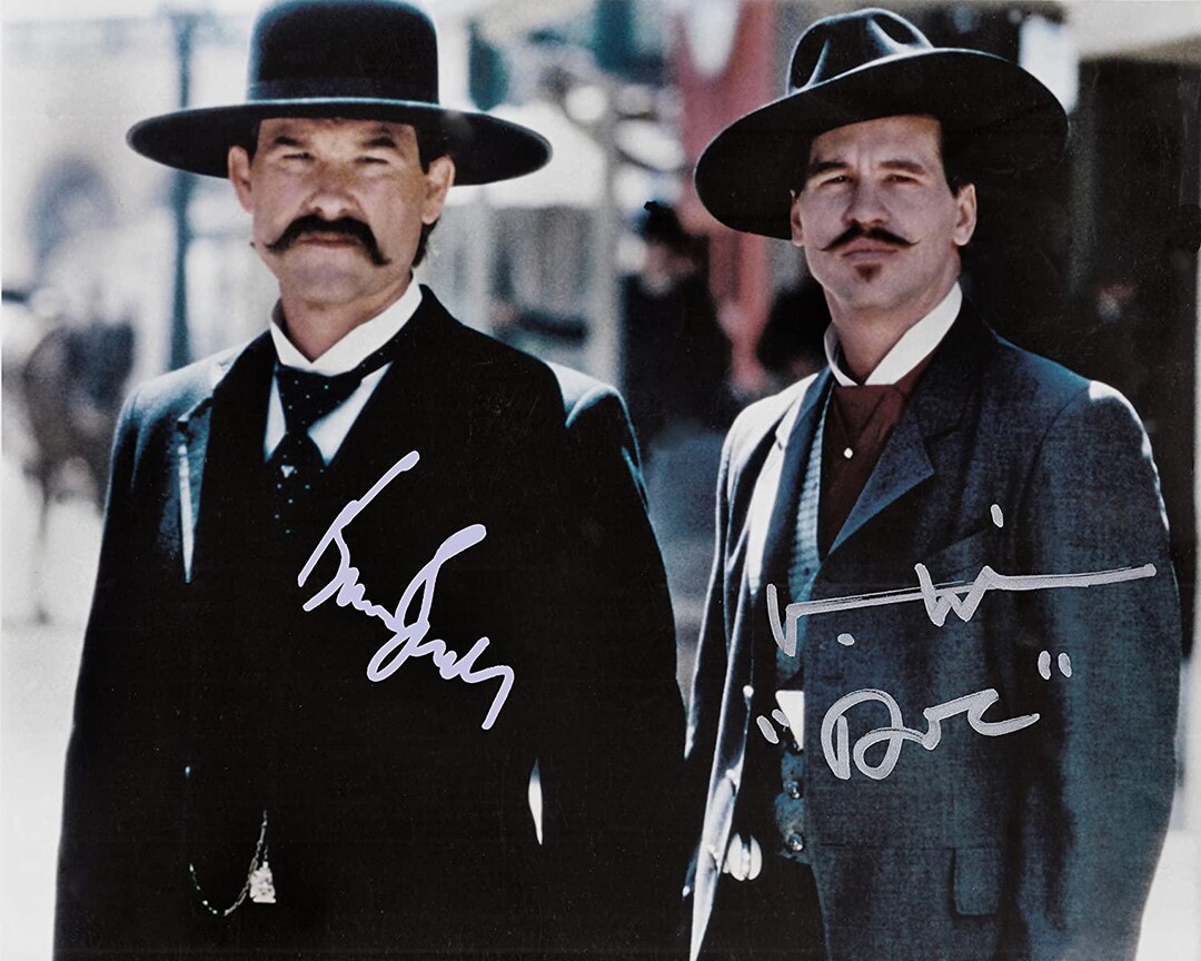 Kurt Russell and Val Kilmer Autographed Color Photo Copy - Etsy