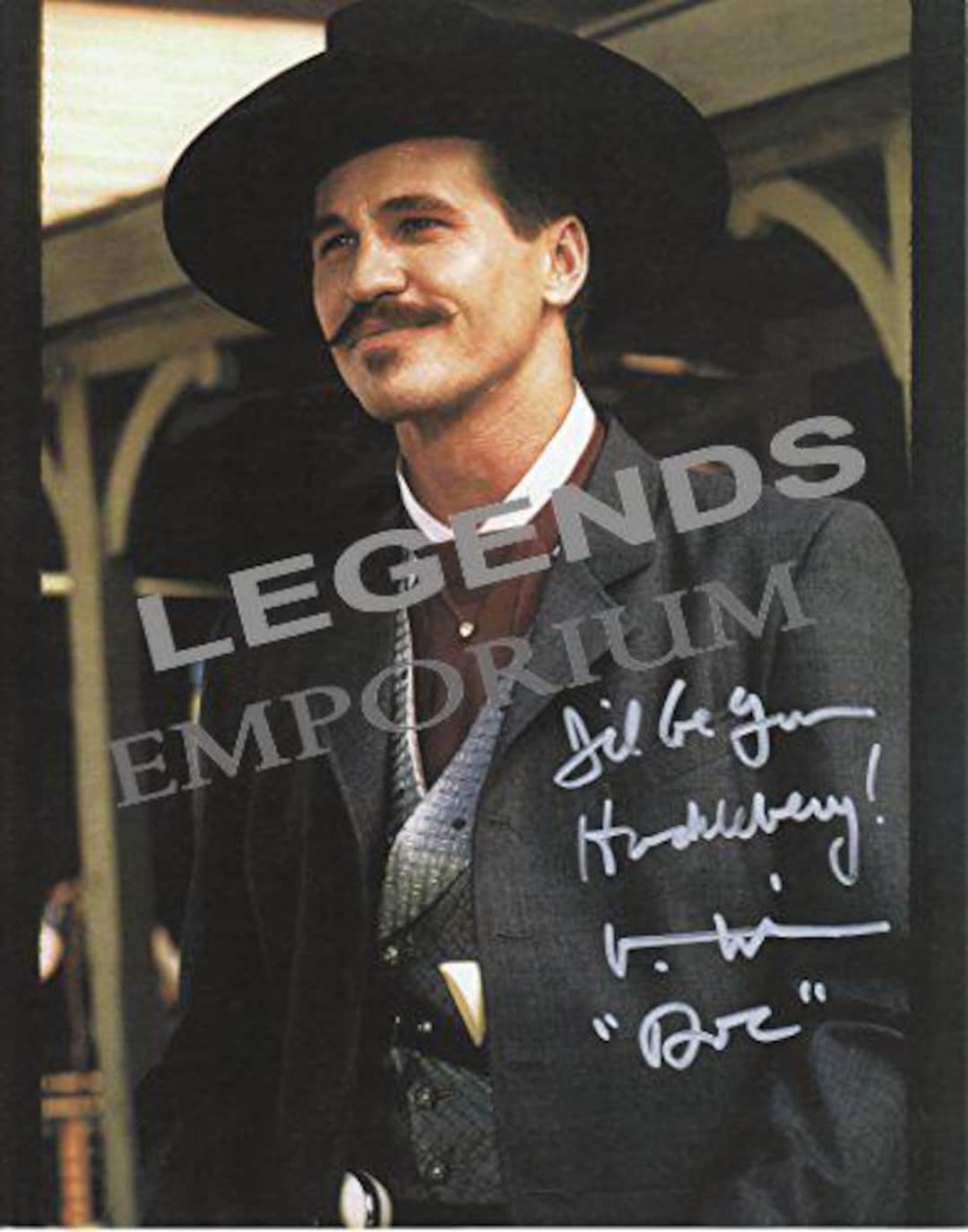 TOMBSTONE Val Kilmer Autographed Color Photo Copy - Etsy