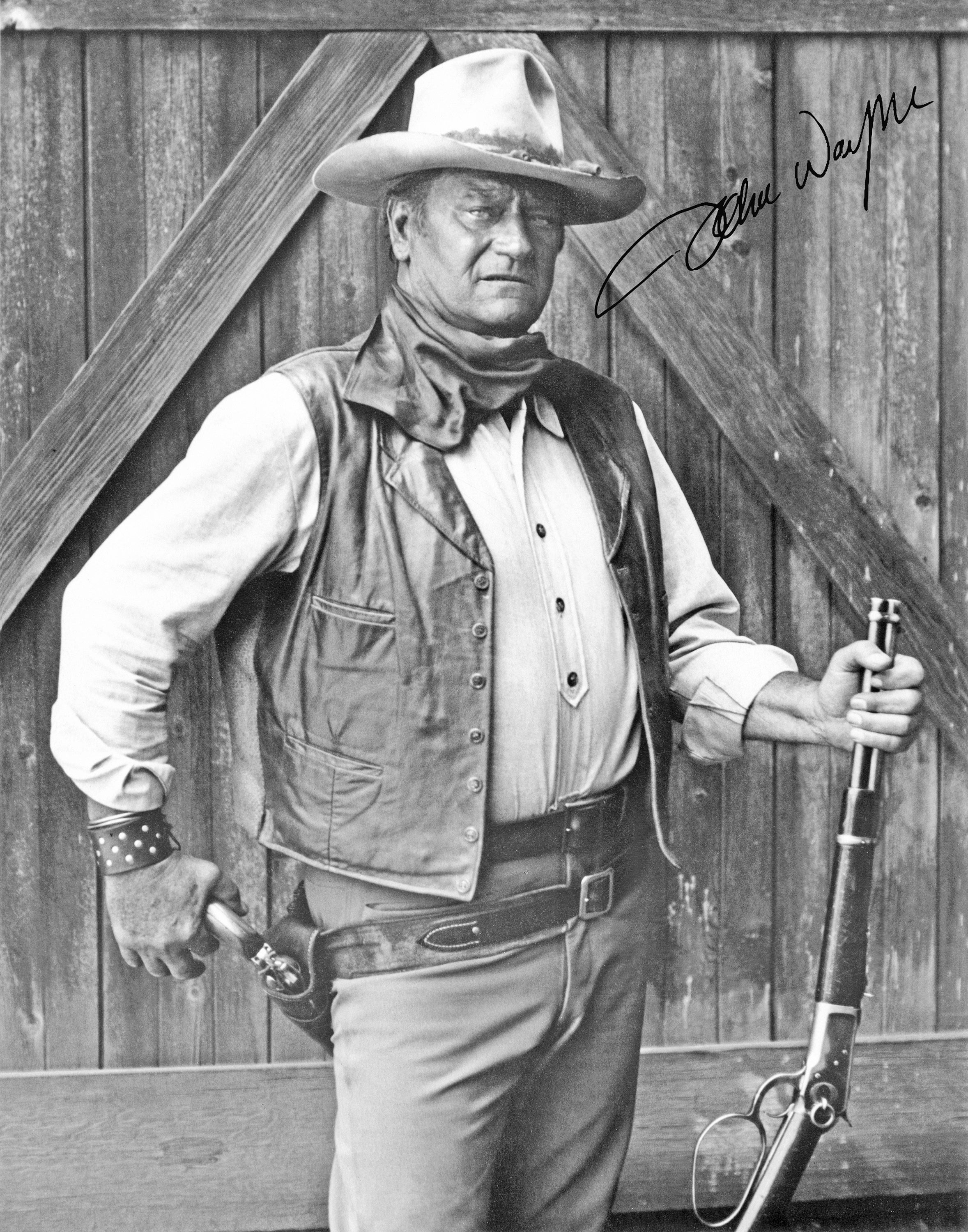 John Wayne 8x10 Autographed Photo Copy the Cowboys - Etsy Canada