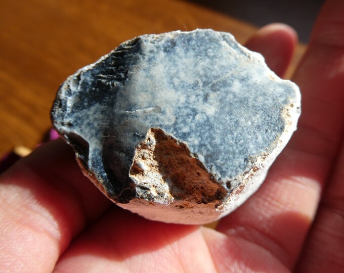 CHARMER FLINT STONE/ Mysterious Dark Milky Blue Color Tiny Flint ...