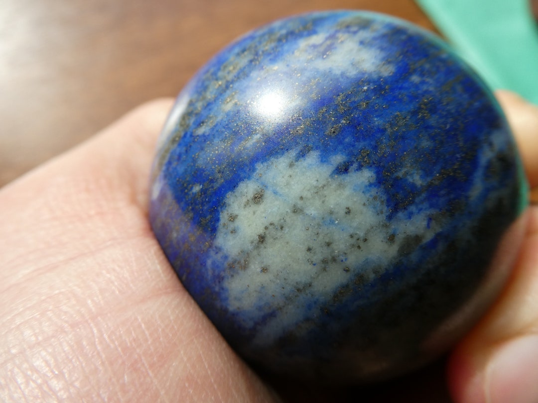 Cosmic Patterns LAZURITE / LAPI LAZULI Sphere/ Natural Royal Deep Blue ...