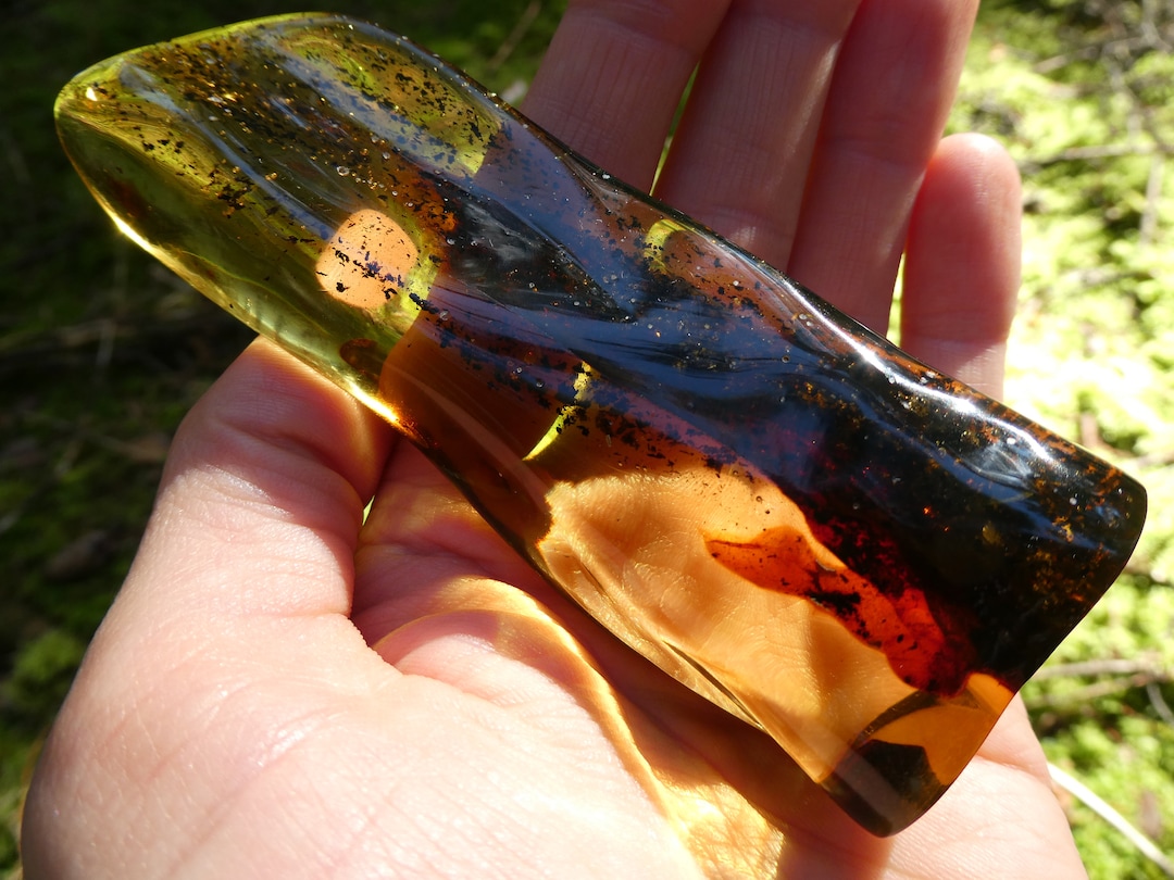 Fantastic Colorful Translucent Glowing Raw BALTIC AMBER MONOLITH ...