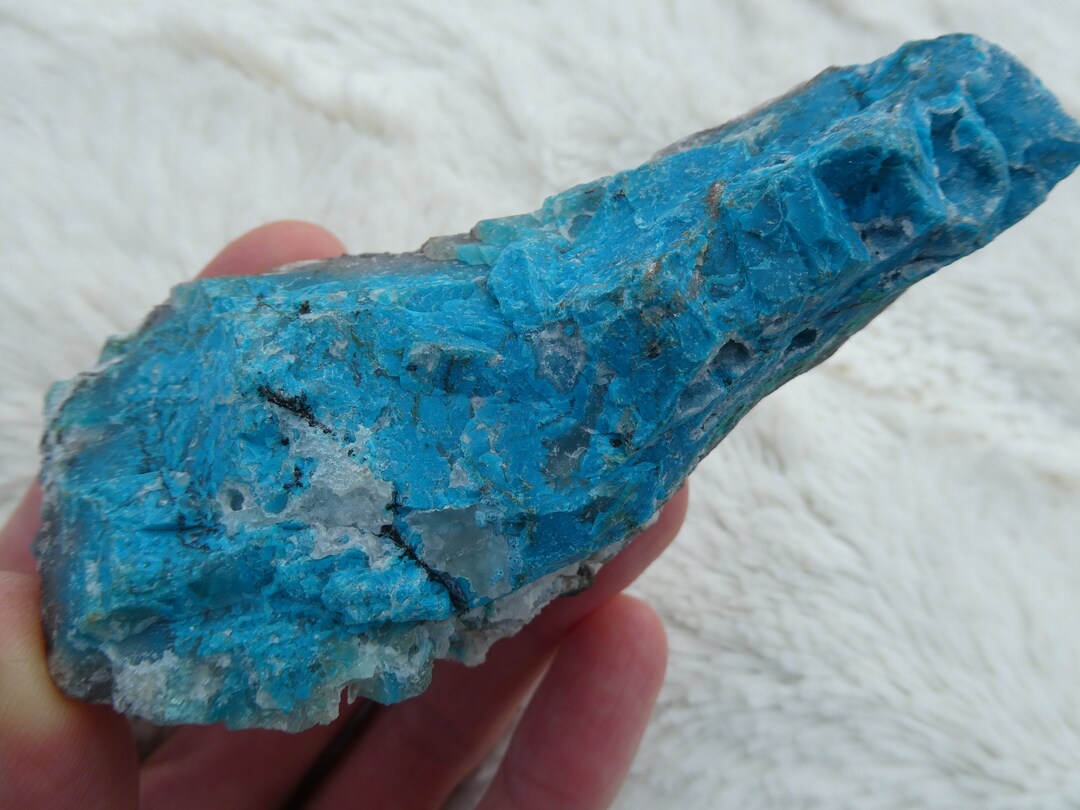Fresh Depths of the Ocean/ Rare Green Blue Chrysocolla Rough Gem With ...