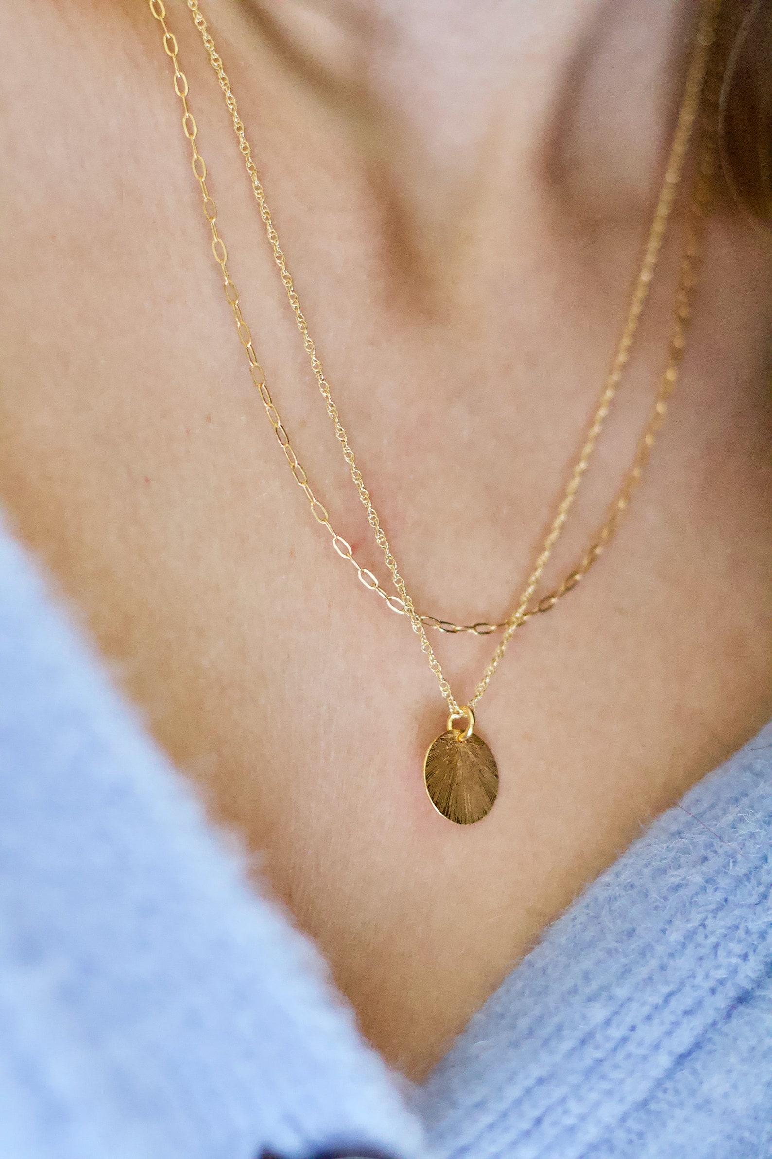 The Everyday Chain · 14K Gold Filled Drawn Cable Chain Necklace ...