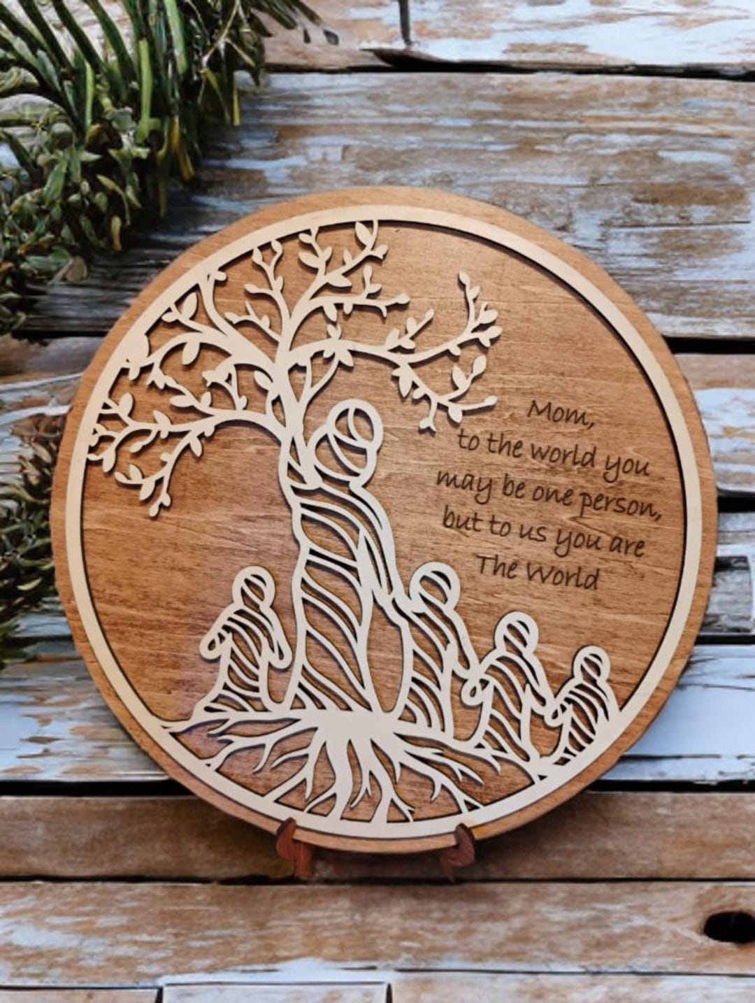 Mom and Child Tree / Tree of Life / Custom Gift for Mom / Personalized ...