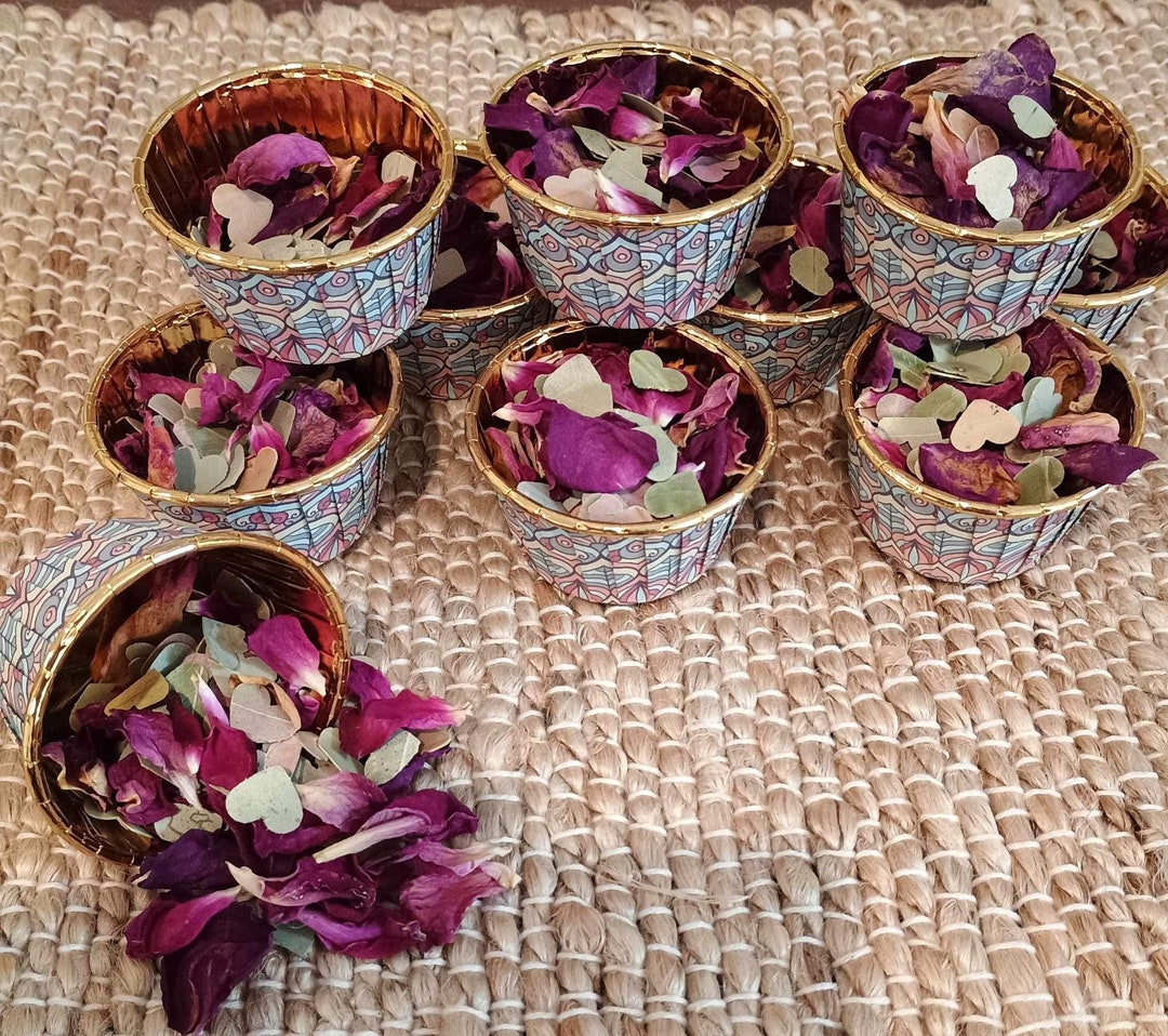 Gum Leaf Confetti Handpunched Hearts 100% Biodegradable - Etsy