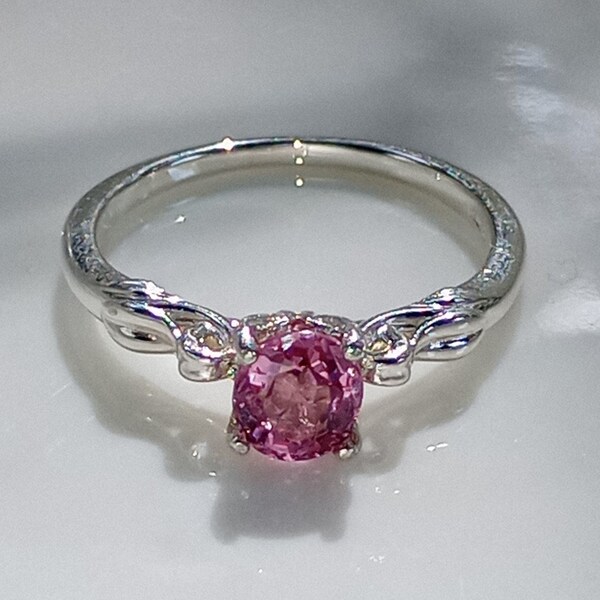 Pink Spinel Ring - Etsy