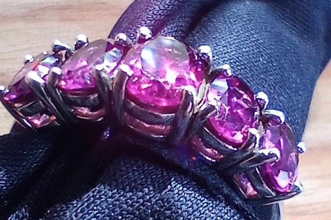 Merlot Rhodolite Ring - Etsy