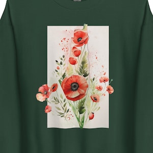 Palestine Hand-drawn Illustrations of Red Poppy Flowers, Blooms, Olive ...