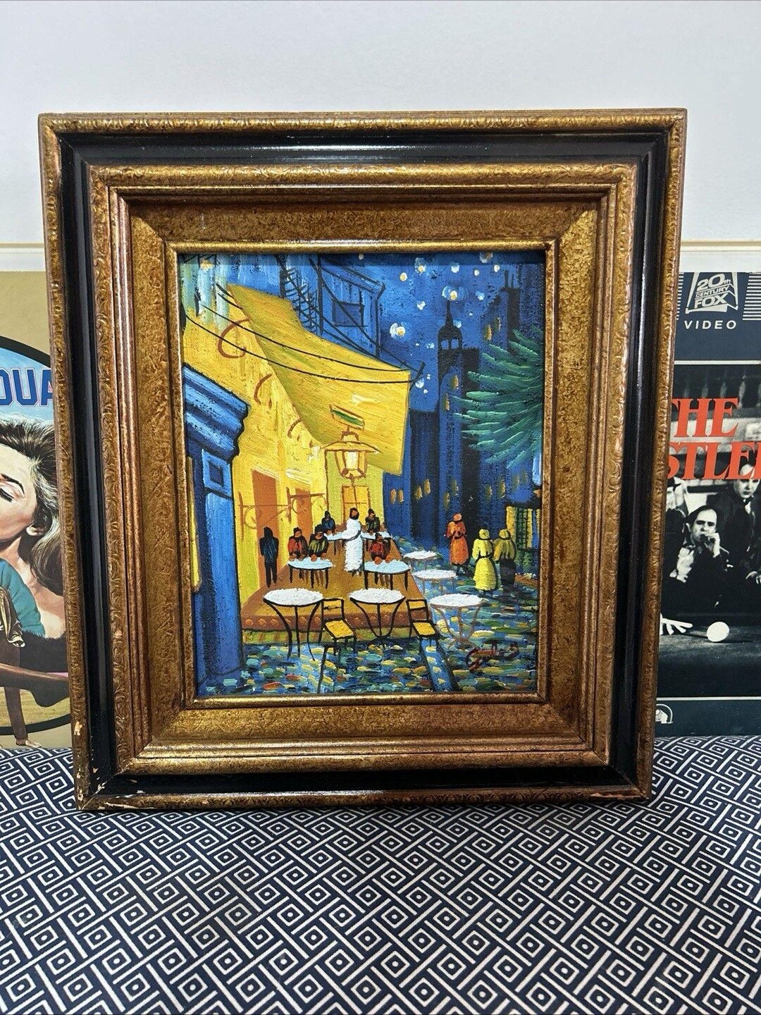 Vincent Van Gogh Cafe Terrace at Night Reproduction Painting 7 X 9.5 ...