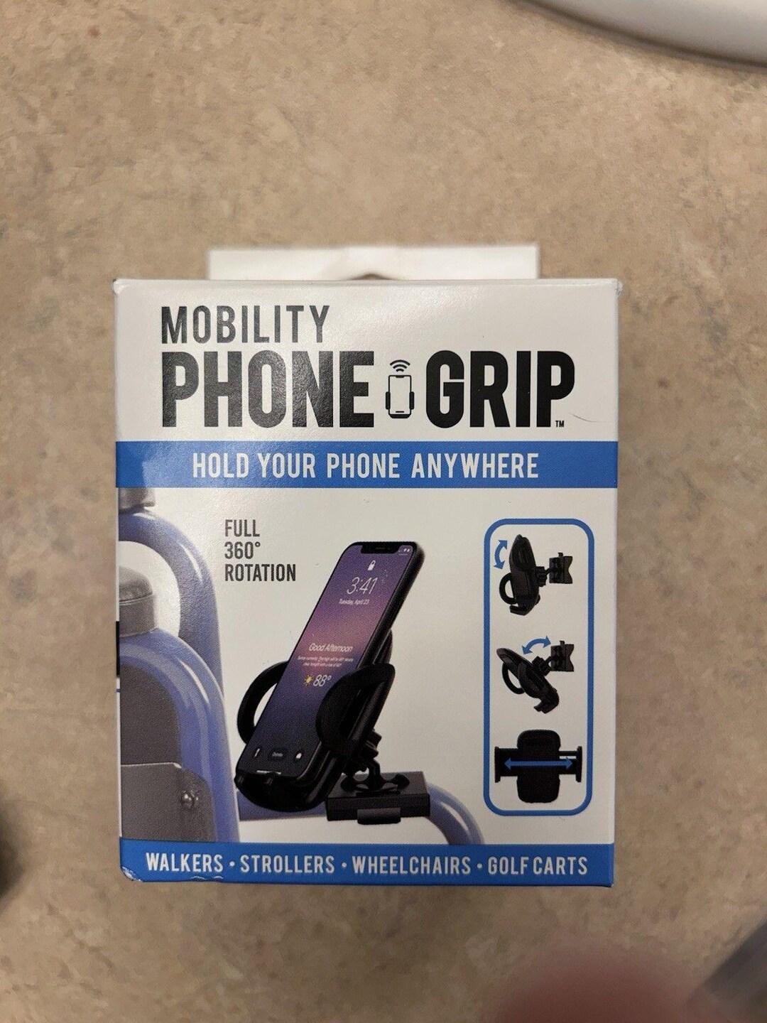Mobility Phone Grip Cell Phone Holder for Walkers Wheelchairs and ...