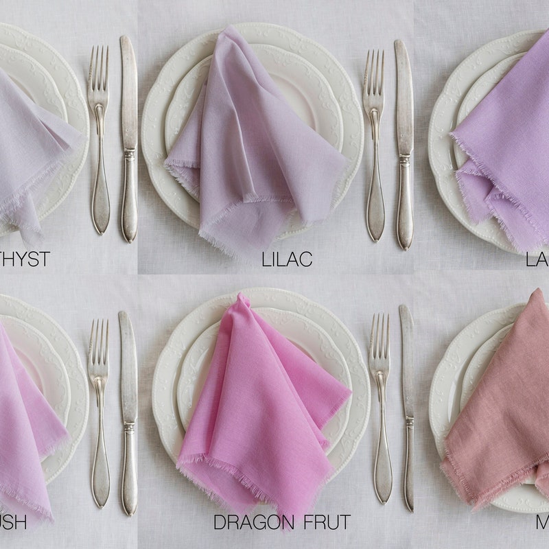 Lilac Napkins - Etsy