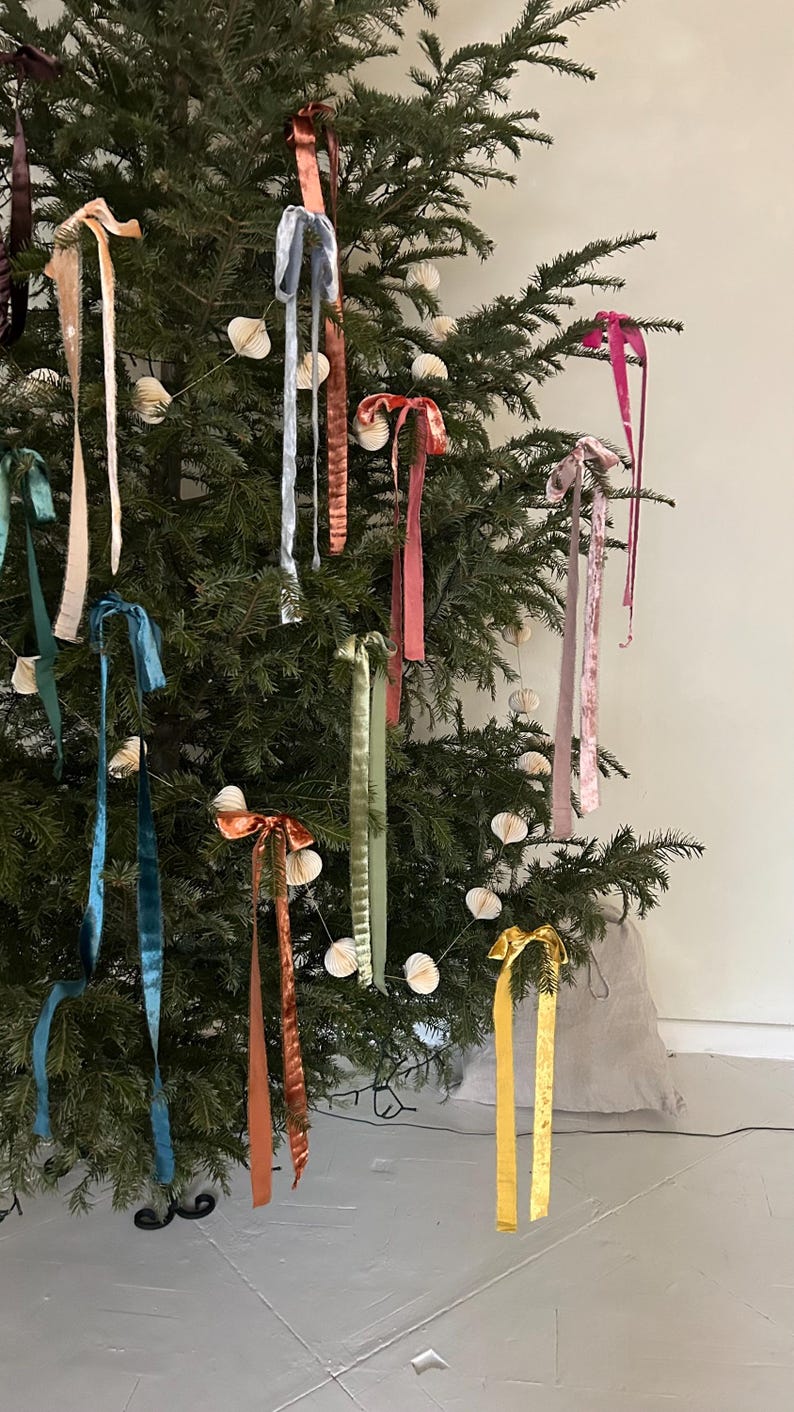 Christmas Tree Bows : Luxury Velvet Ornaments - Etsy