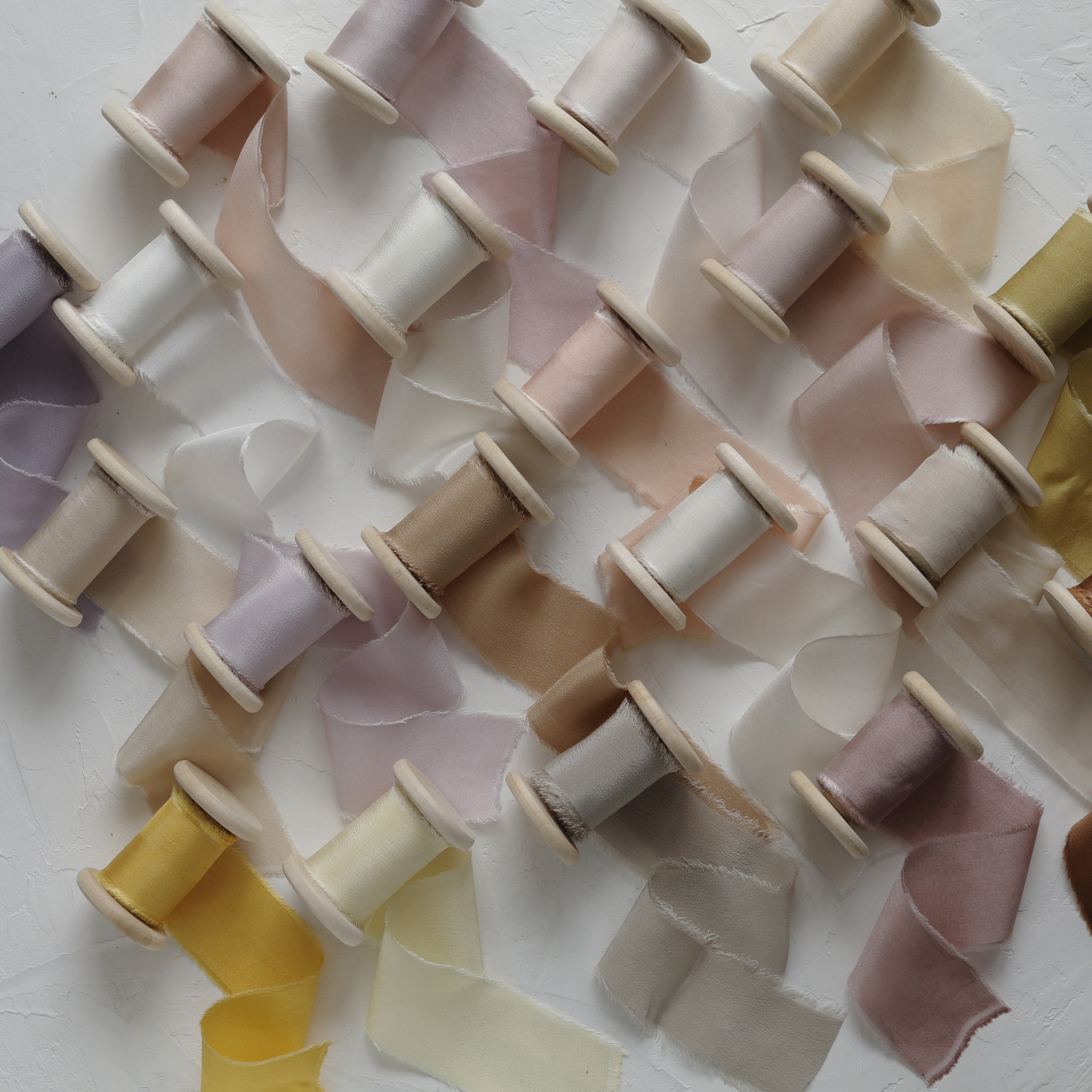 Hand Dyed Neutral Silk Ribbon Neutral Wedding Ribbon for - Etsy