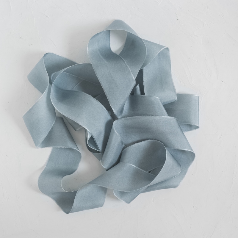 Blue Silk Ribbon - Etsy