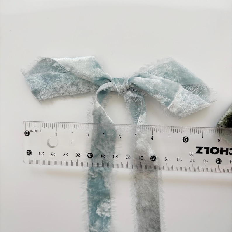 Velvet Christmas Bows Hand Dyed Silk Velvet Ornaments Holiday Tree ...