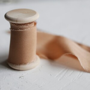 Camel Silk Ribbon,neutral Wedding Silk Ribbon,beige Ribbon, Wedding ...