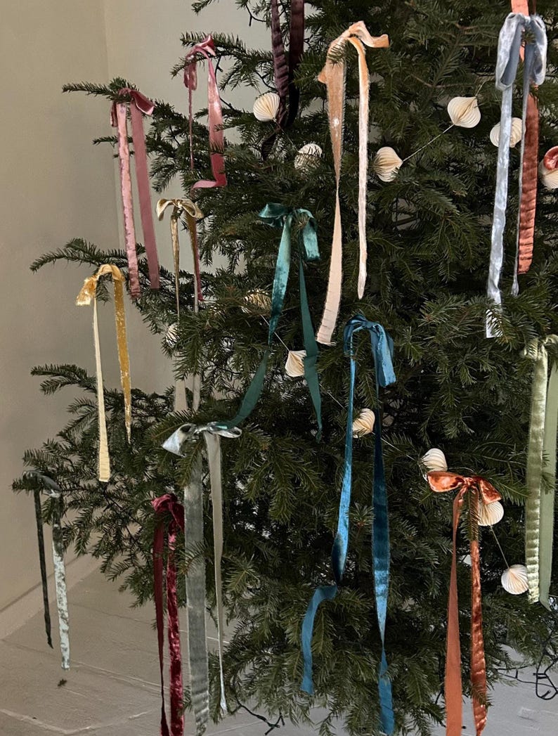Christmas Tree Bows : Luxury Velvet Ornaments - Etsy