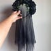 Corpse Bride Headband With Veil and Black Roses - Etsy