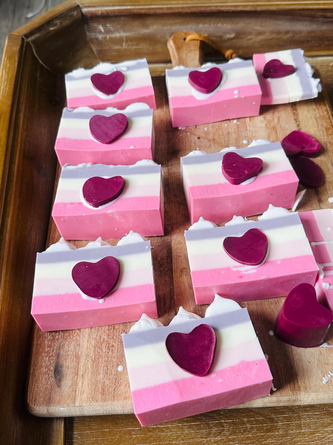 Valentines Day Soap Bar With Shea Butter Light Feminine Floral Fruity ...