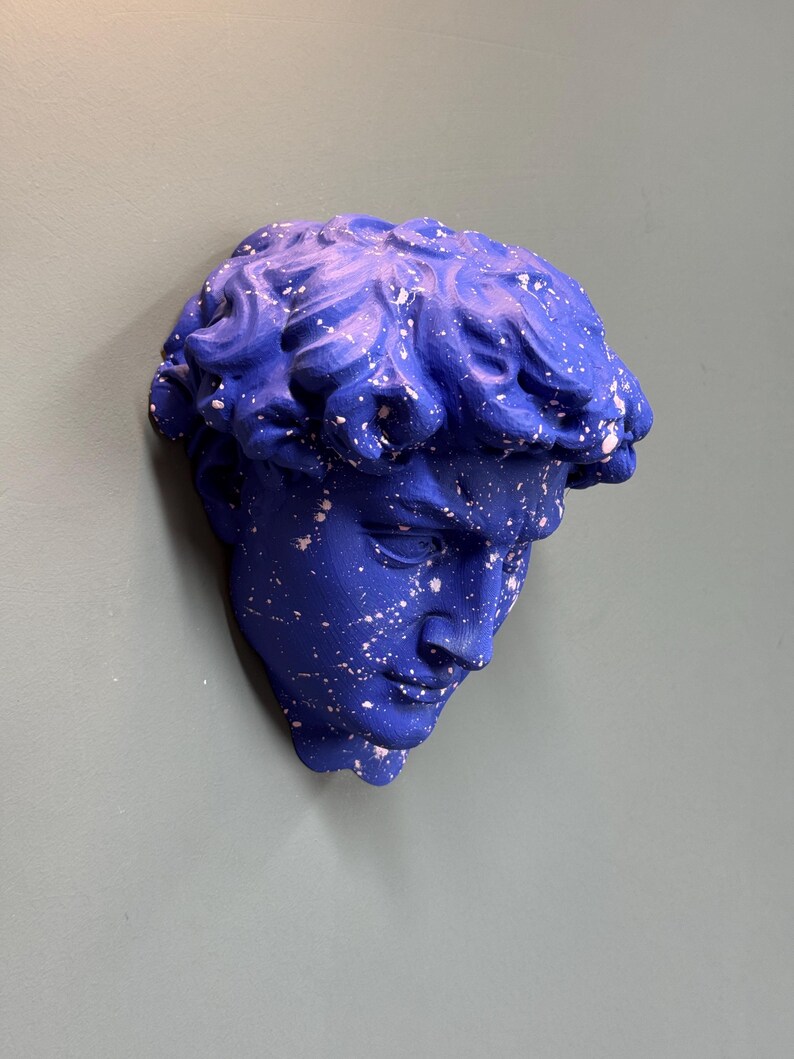 David Statue Michelangelo Head Wall Art – Classical Bust Wall Sculpture ...