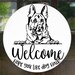 German Shepherd Svg, German Shepherd Welcome Svg, Dog Hair Svg, Door ...