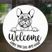 French Bulldog Svg, Frenchie Welcome Svg, Dog Hair Svg, Door Round Svg ...