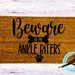 Digital Beware of the Ankle Biters Svg, Dog Svg, Door Round Svg, Front ...
