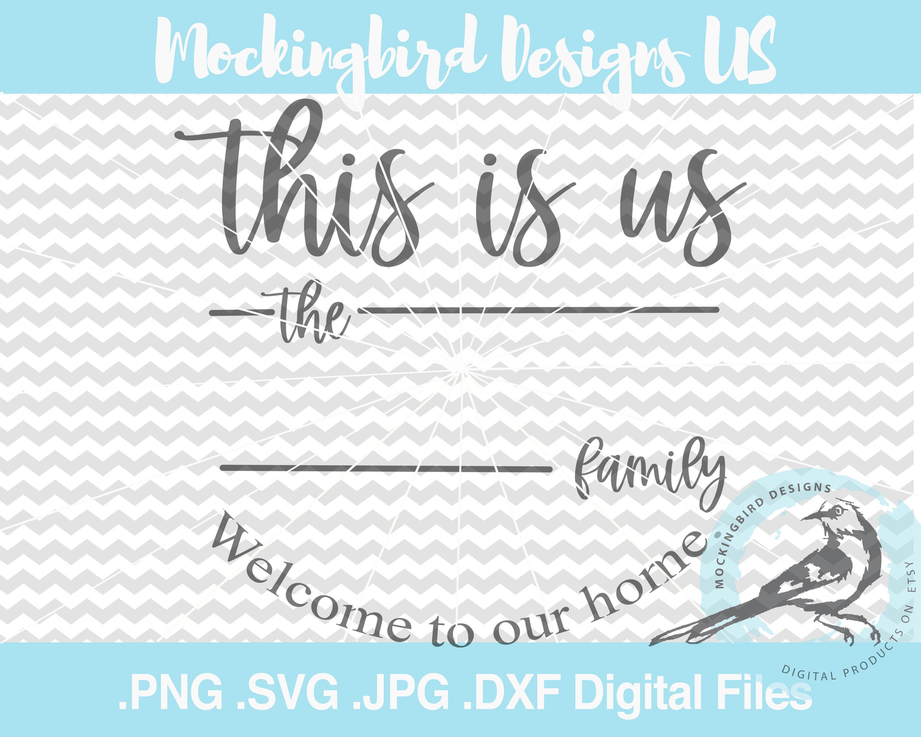Digital This is Us Svg Welcome Svg Door Round Svg Family | Etsy