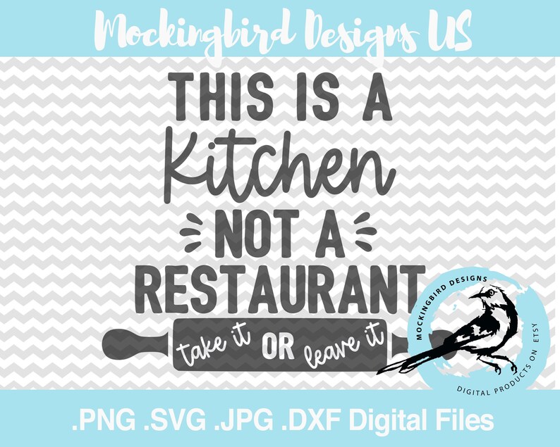 Kitchen svg Farmhouse sign This is a Kitchen not a | Etsy