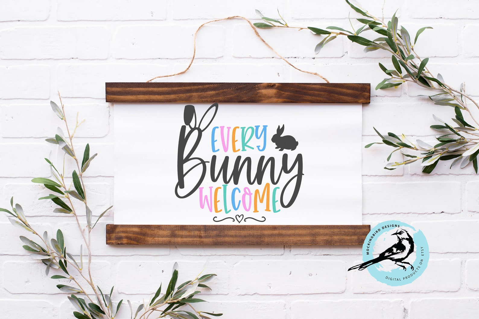 Spring Svg Every Bunny Welcome Svg Easter Svg Farmhouse - Etsy