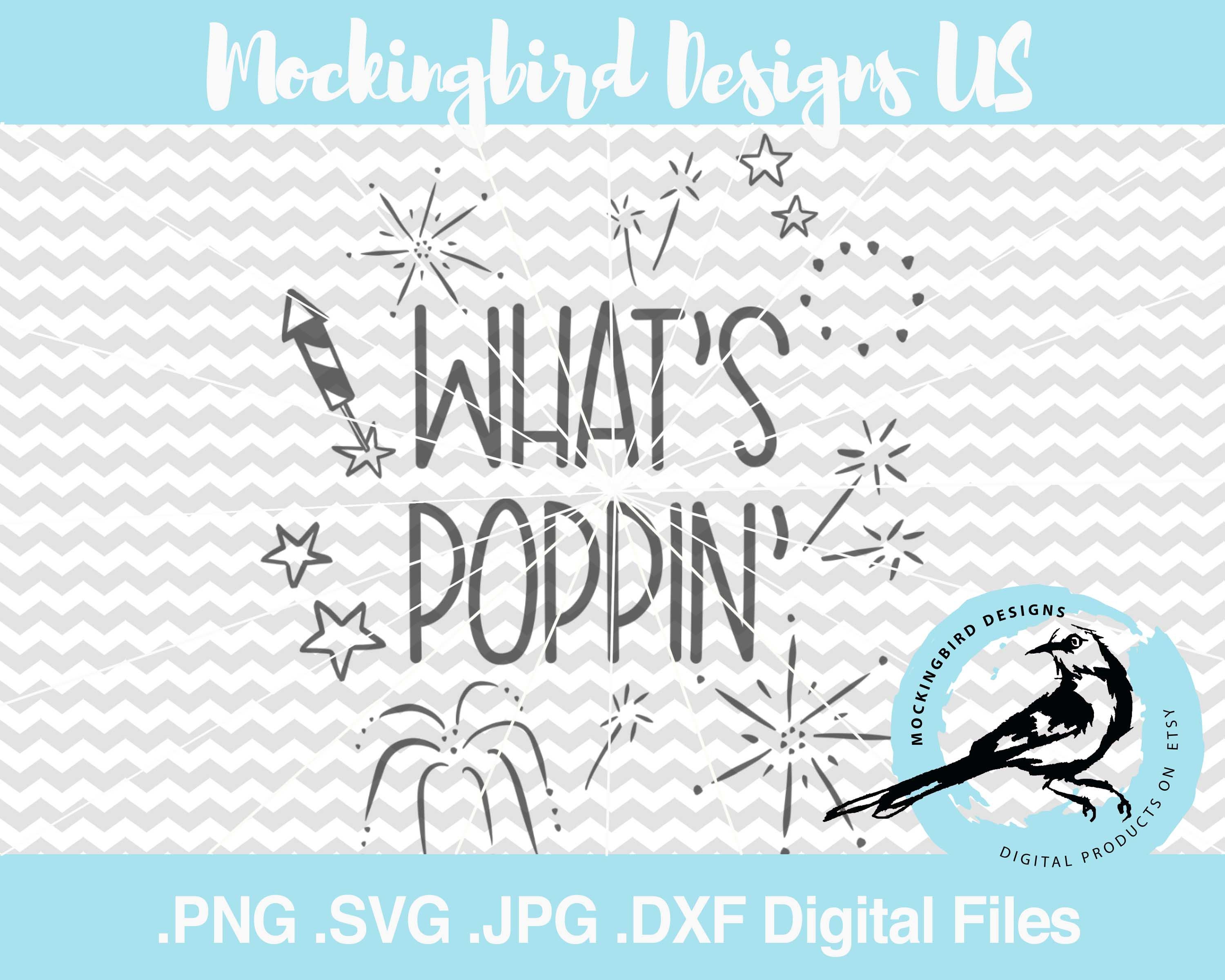 Whats Poppin Freedom Svg Party in the USA Svg Fourth of - Etsy
