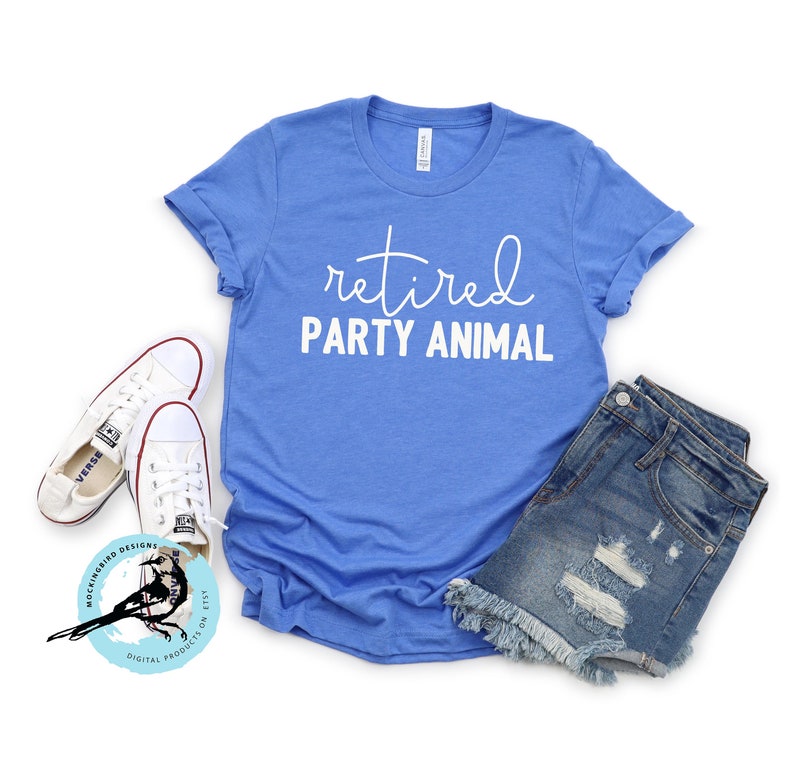 Retired Party Animal SVG: Sober Mom Life Design (digital Download) - Etsy