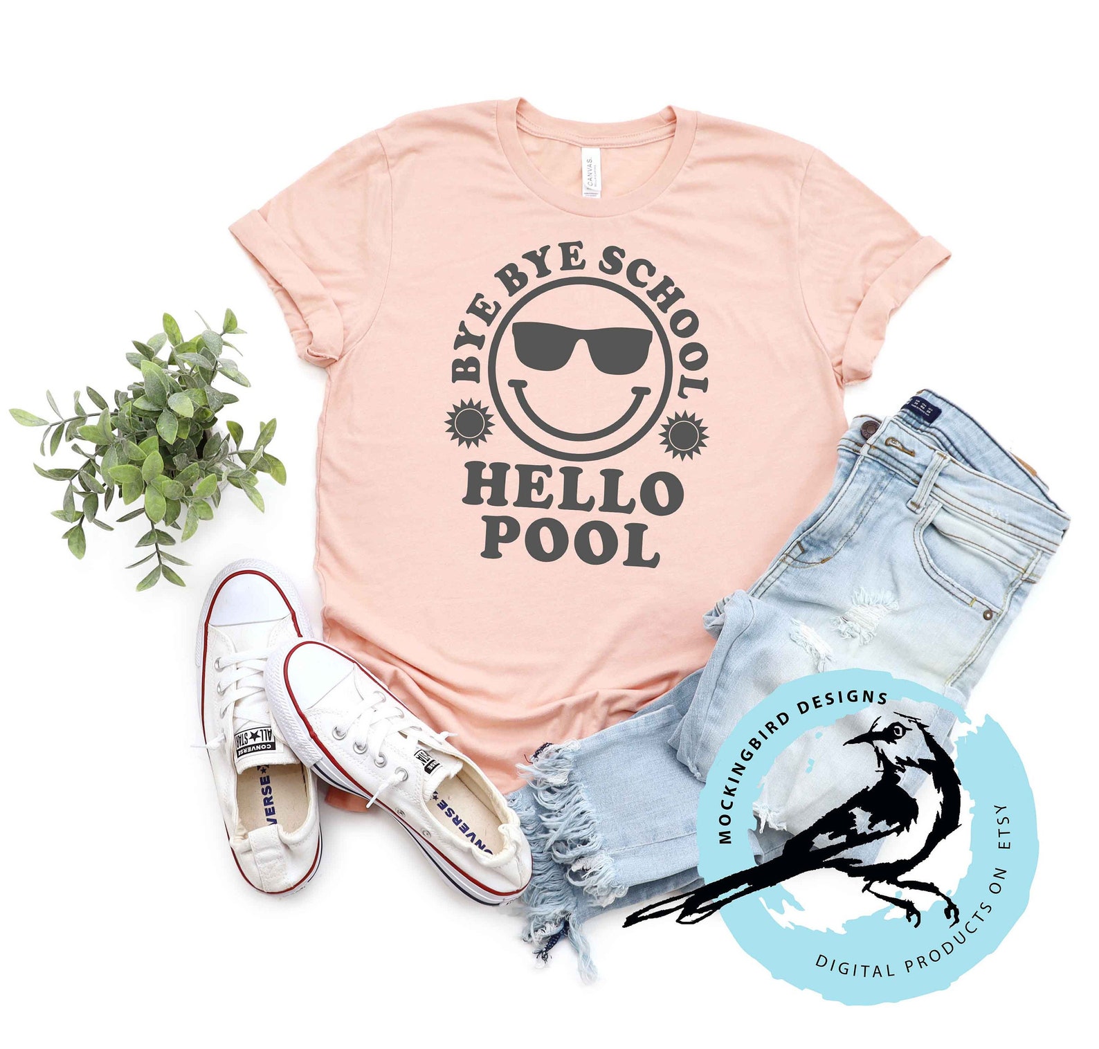 Teacher Svg Goodbye School Hello Pool Svg Summer Vacation - Etsy