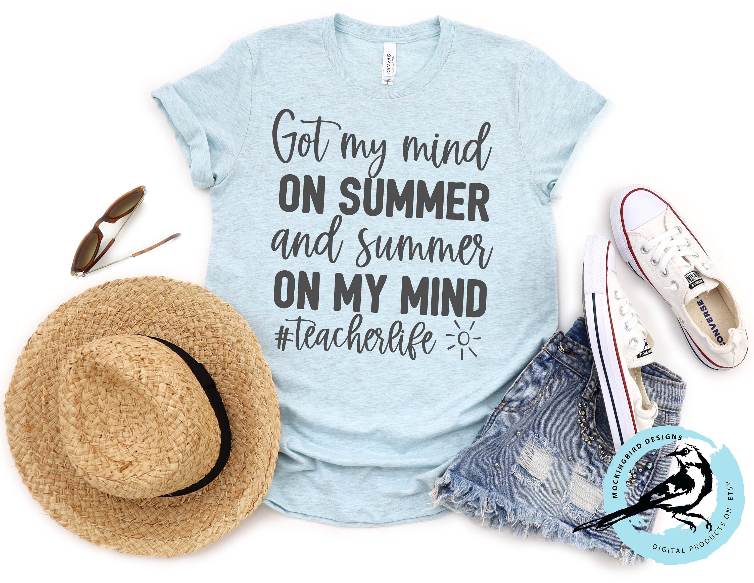 Teacher Svg Mind on Summer Svg Summer on My Mind Svg Summer - Etsy