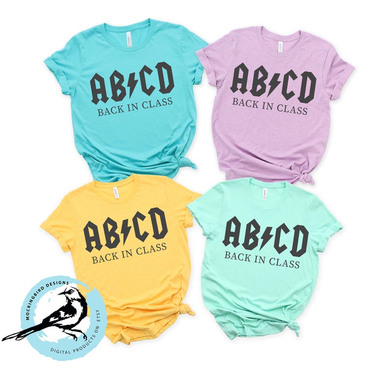 Teacher Svg ABCD Back in Class Svg Back to School Svg - Etsy