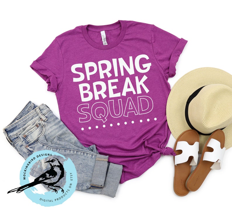 Spring Break SVG, Spring Break Squad Svg, Spring Break Crew, Vacation ...