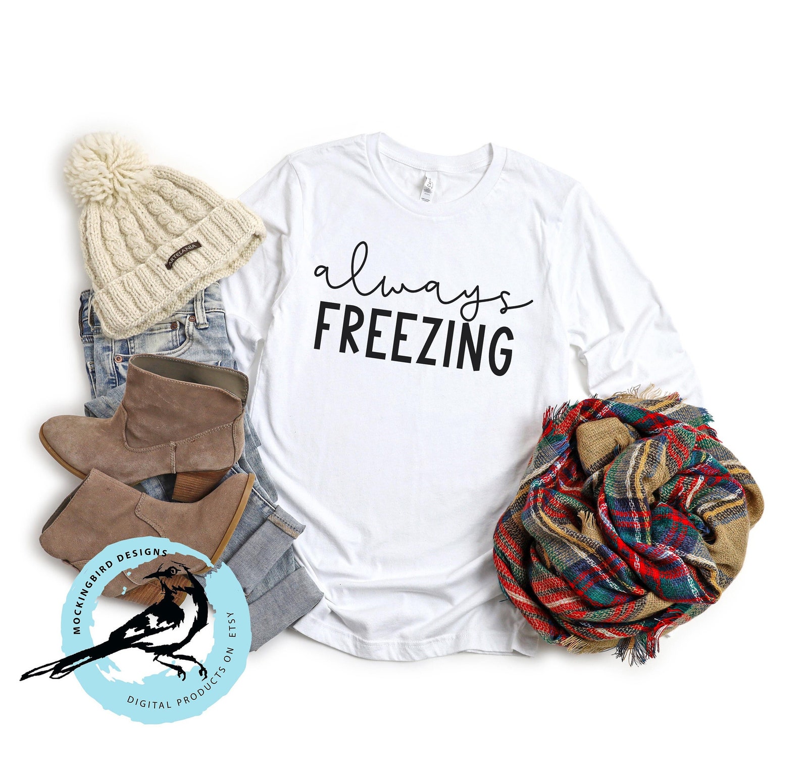 Always Freezing Svg Winter Svg Snow Svg Anti Cold Svg | Etsy