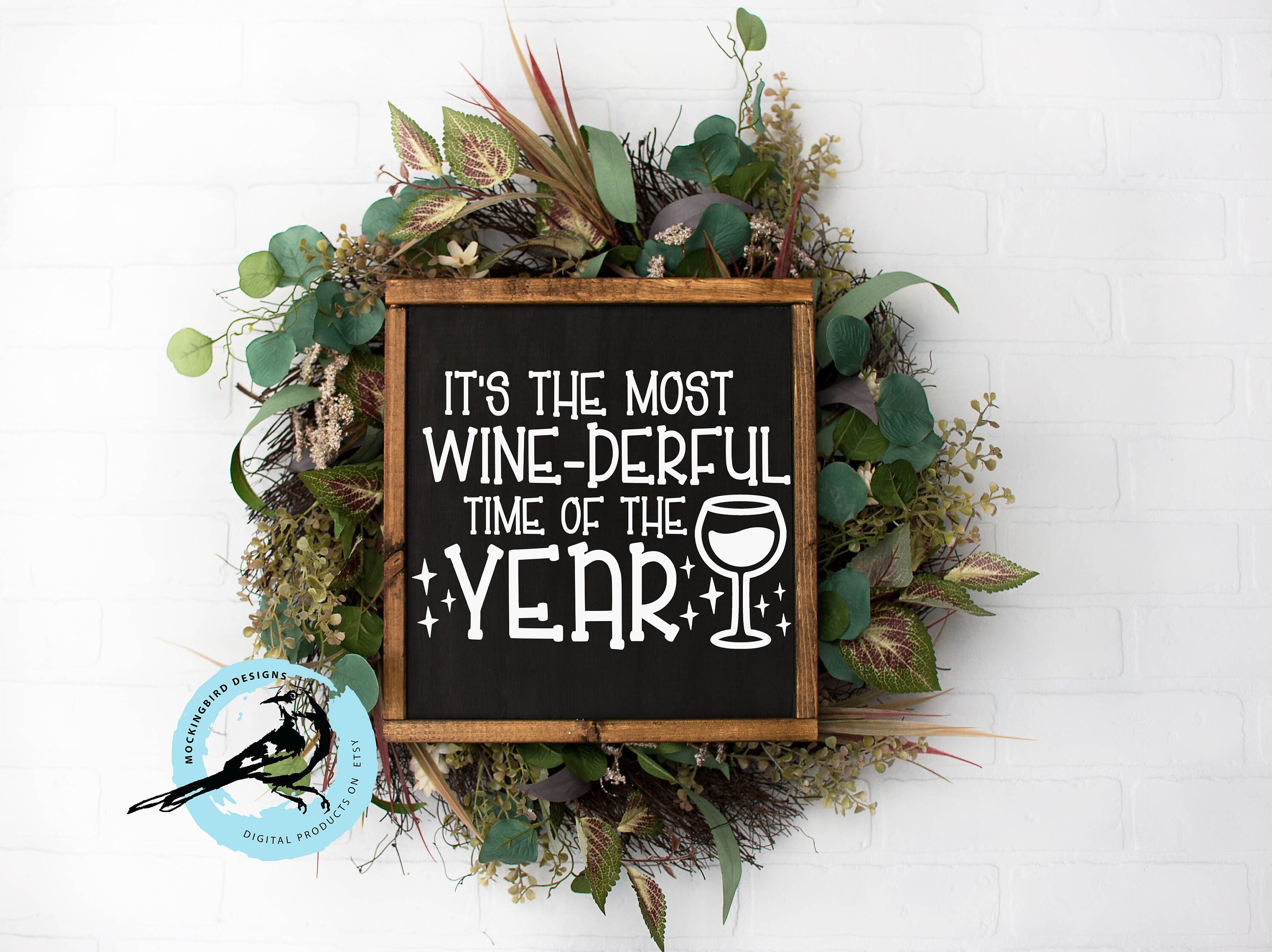 Christmas Svg It's the Most Wine-derful Time of the Year | Etsy